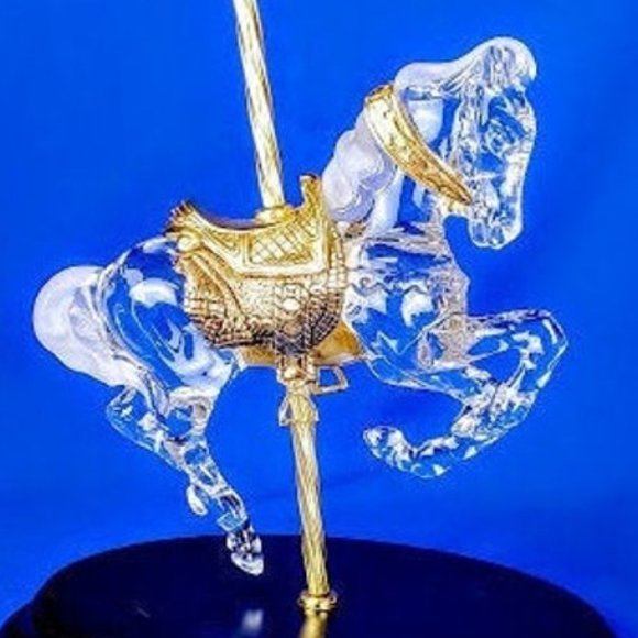 Franklin Mint | Accents | 99 Franklin Mint Crystal Prancer Carousel ...